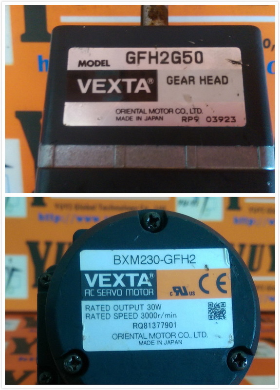 ORIENTAL GFH2G50 / BXM230-GFH2 AC SERVO MOTOR - PLC DCS SERVO Control MOTOR POWER SUPPLY IPC ROBOT